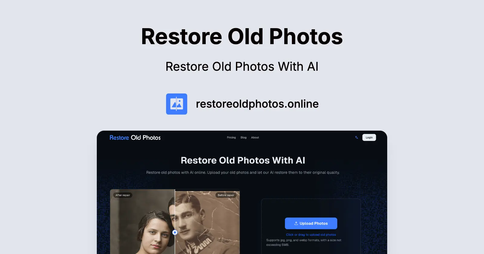 AI Photo Restoration - Restore Old Photos Online